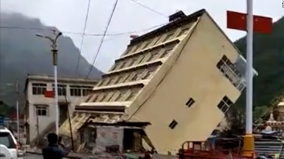 Video: Five-storey Building Collapses Due To Flooding In China