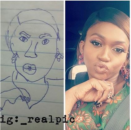 Waje Reacts To Hilarious Drawing By Fan | tsbnews.com