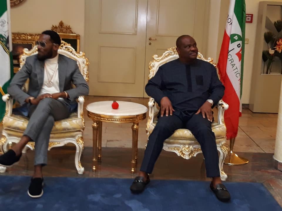 Wike Hosts D'Banj And Duncan Mighty At Rivers Government House. Photos