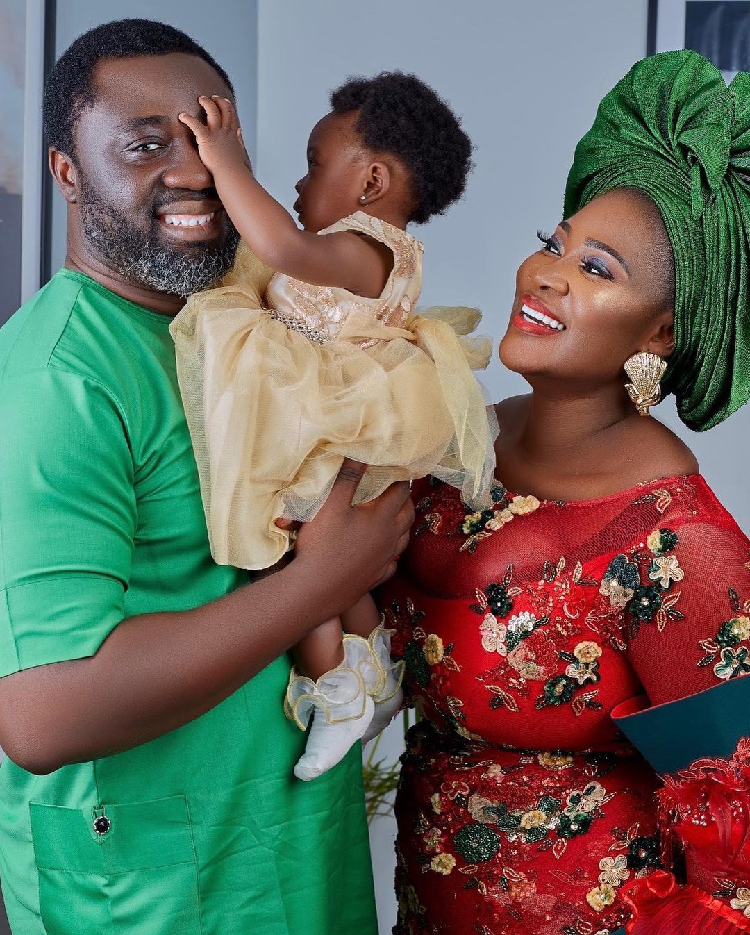 Mercy Johnson And Her Family Looking Adorable In Christmas Pictures