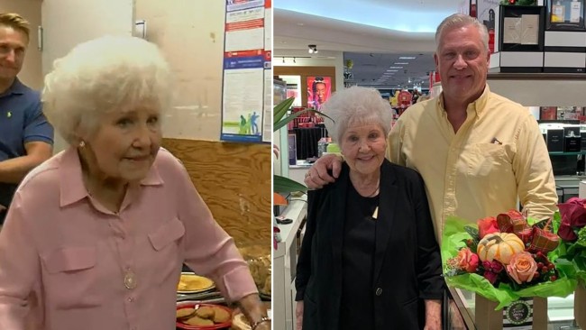 90 year old Melba Mebane who never missed a day of work in 74 years ...