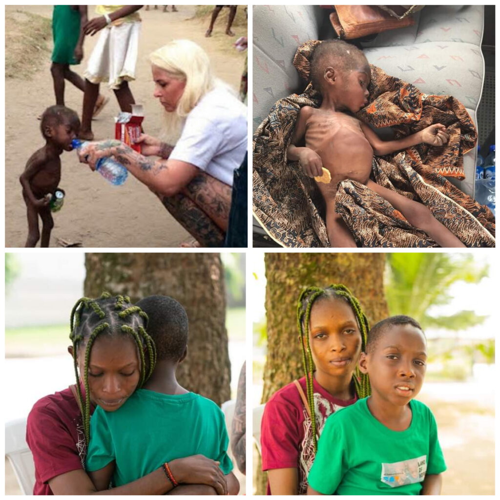 Akwa Ibom boy, Hope reunites with his mother seven years after he was ...