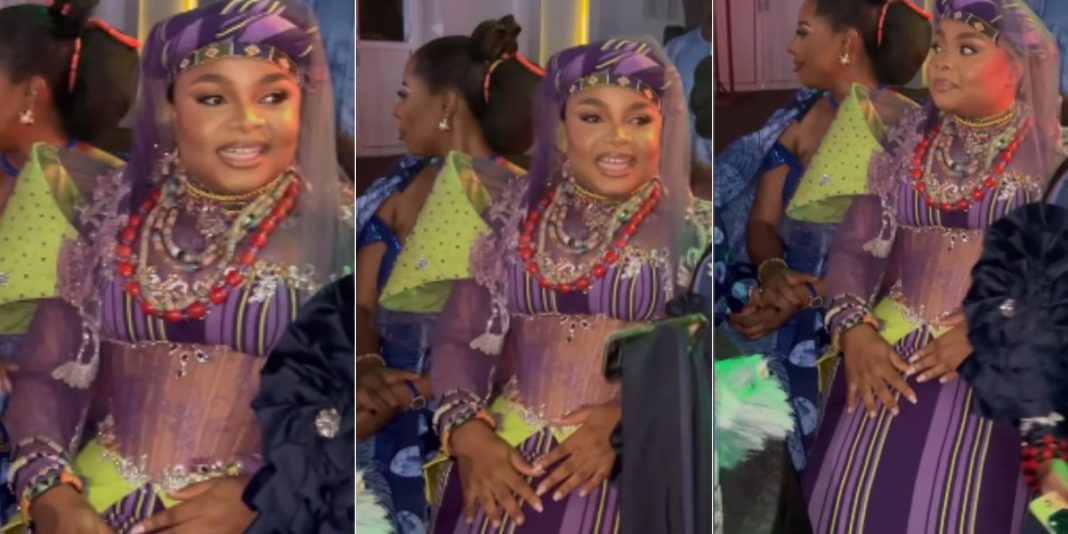 Mixed reactions trail video of Bimbo Ademoye in corset dress at ...